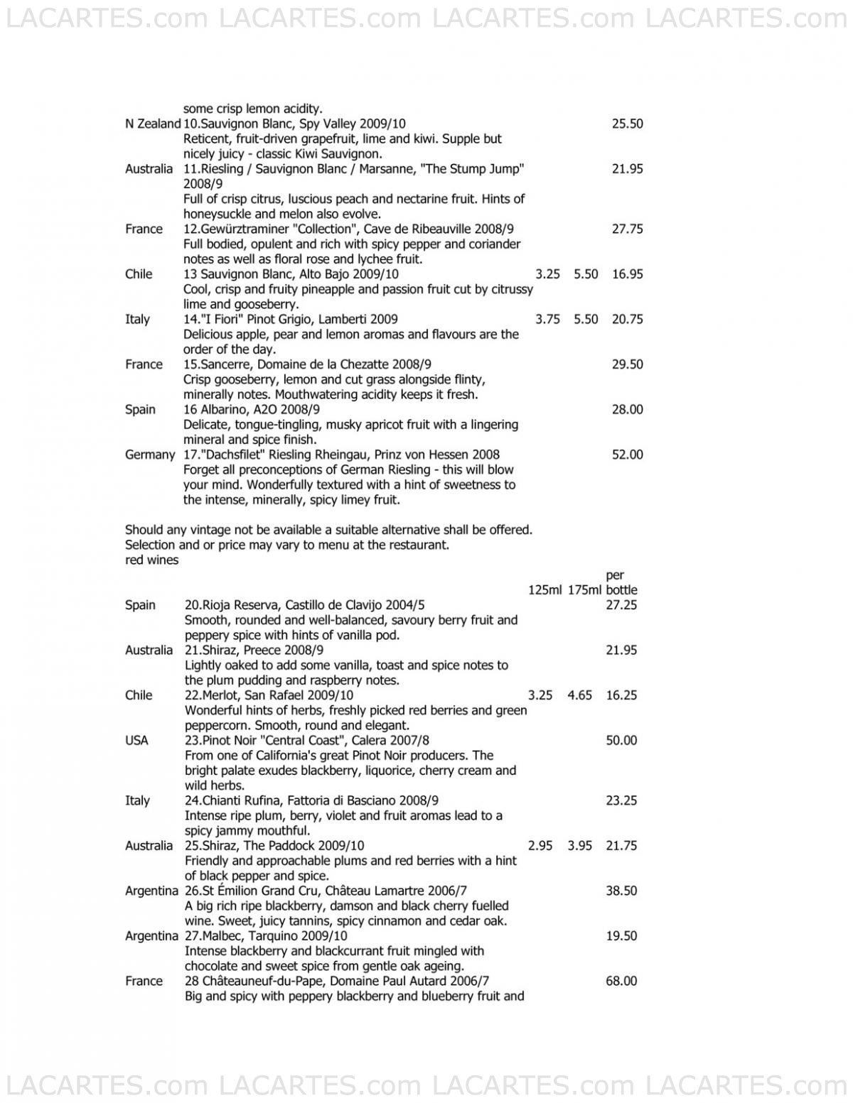 #4 of 6 Price Lists & Menus – Lasan Restaurant Birmingham Authentic ...