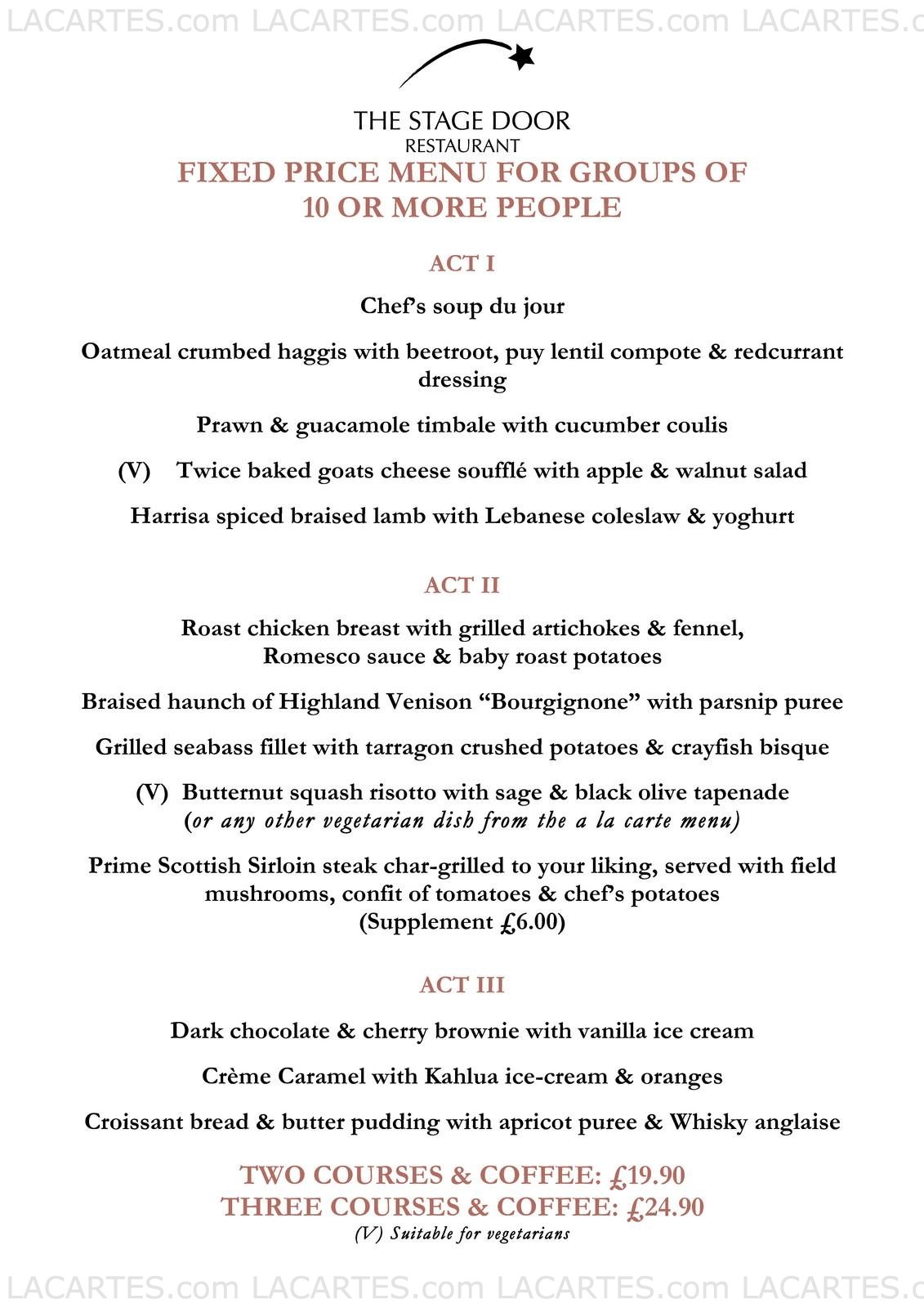 #7 of 9 Price Lists & Menus – The Stage Door Restaurant Aberdeen Seafood