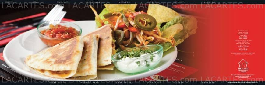 #1 of 2 Price Lists & Menus – Red Hot World Buffet Milton Keynes Milton ...