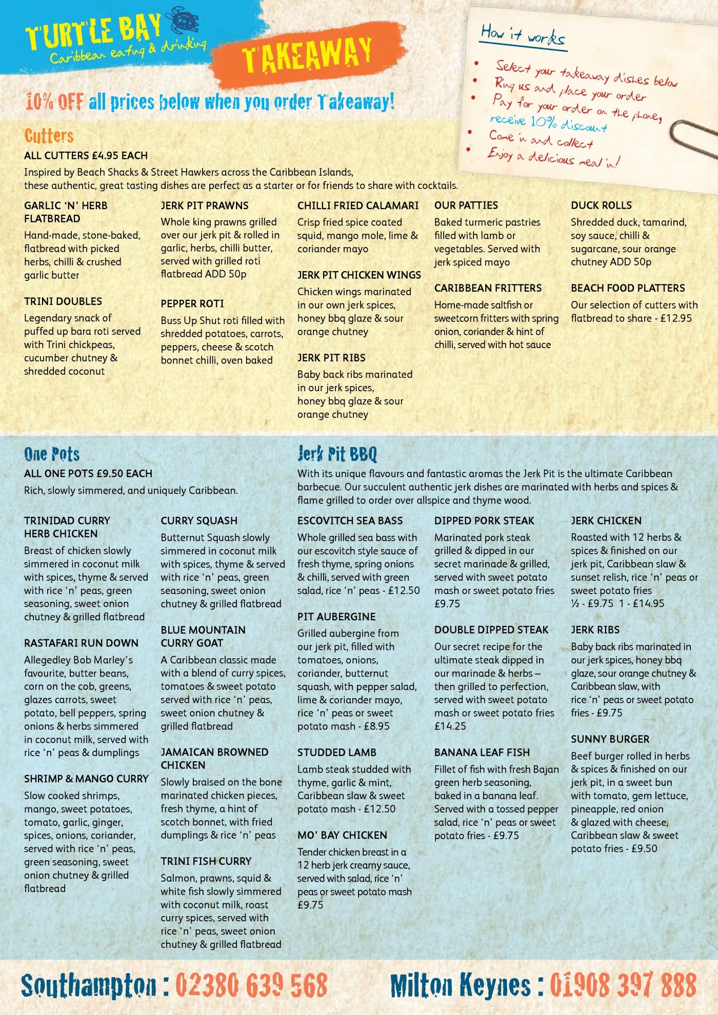 #3 of 5 Price Lists & Menus – Turtle Bay - Southampton Southampton ...