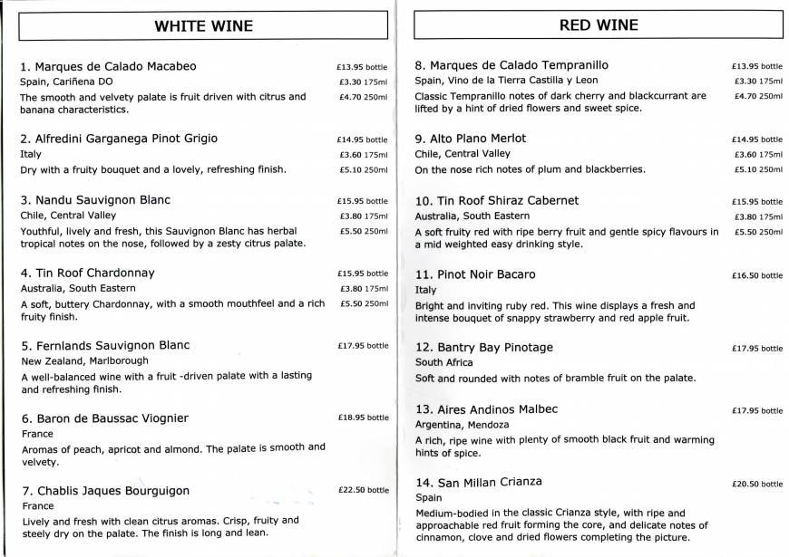 #11 of 11 Price Lists & Menus – Crofters Bistro Rosemarkie Scottish ...