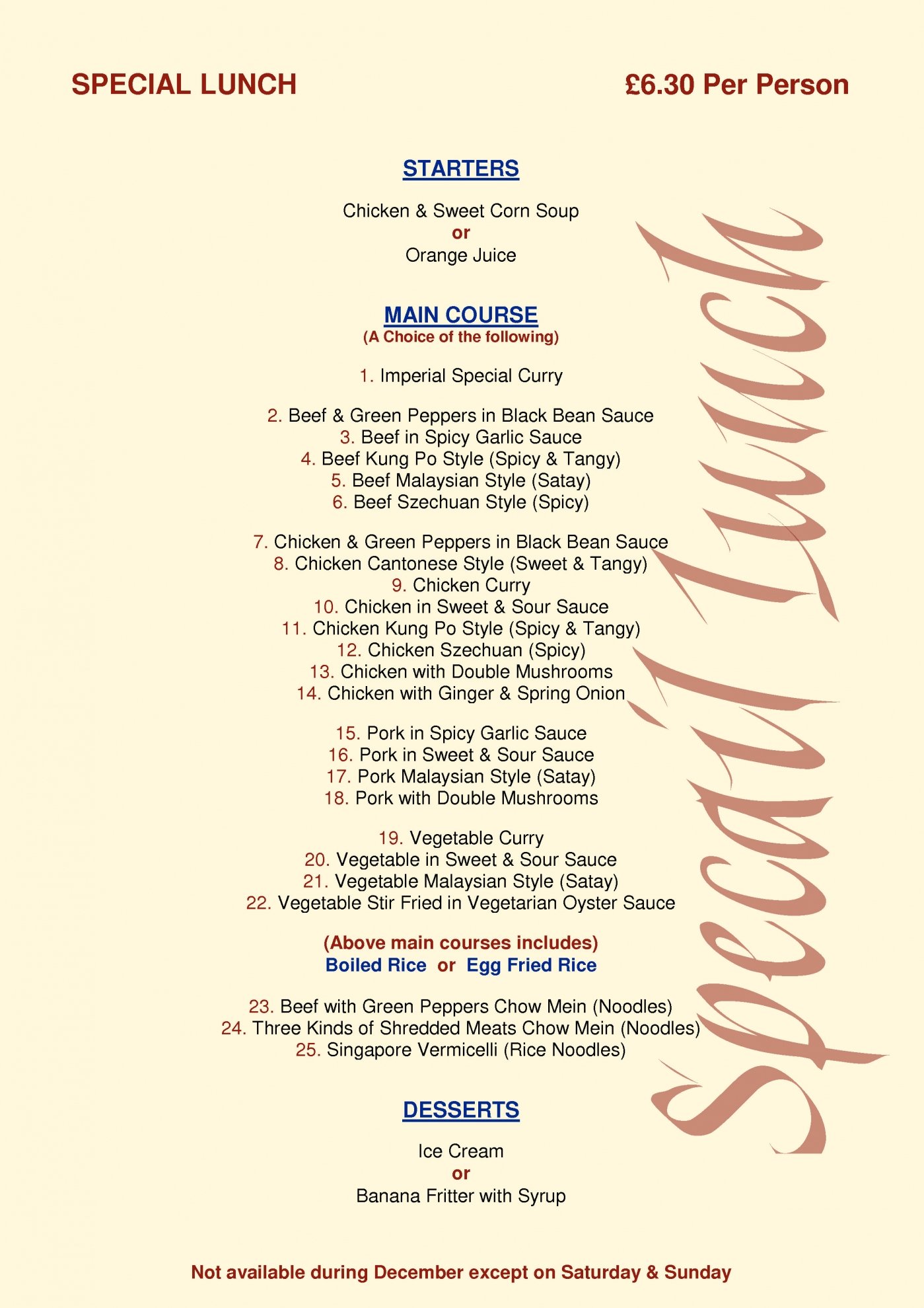 #1 of 36 Price Lists & Menus – The Imperial Restaurant Gateshead ...