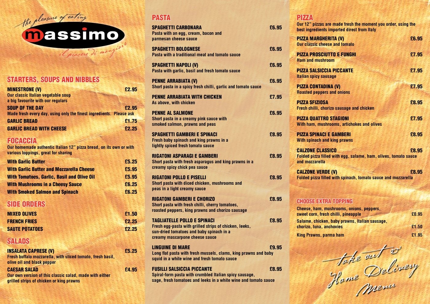 #4 of 6 Price Lists & Menus – Massimo Restaurant Bearsden Glasgow ...
