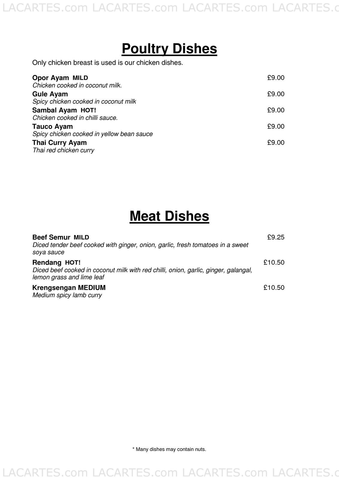 #4 of 6 Price Lists & Menus – Garuda Indonesian Restaurant Swansea ...